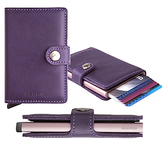 SECRID Miniwallet Limited cognac black OnlineShop.Portemonnaie Online Shop